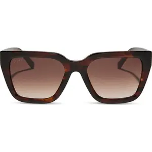DIFF Amara 54mm Square Sunglasses - Sequoia Tortoise/brown