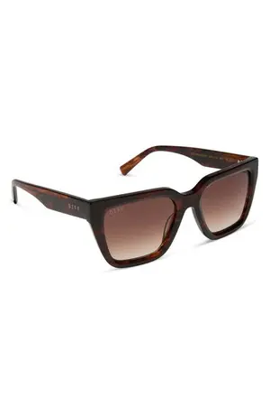 DIFF Amara 54mm Square Sunglasses - Sequoia Tortoise/brown
