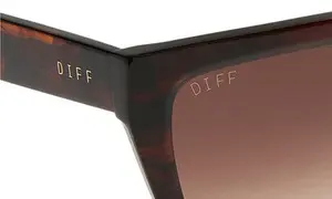 DIFF Amara 54mm Square Sunglasses - Sequoia Tortoise/brown