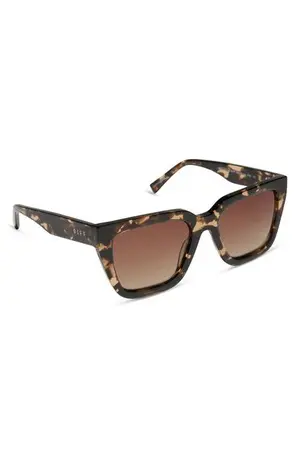 DIFF Amara 54mm Polarized Square Sunglasses