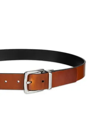 Cole Haan 35mm Reversible Leather Belt - Tan/black