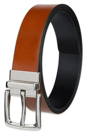 Cole Haan 35mm Reversible Leather Belt - Tan/black