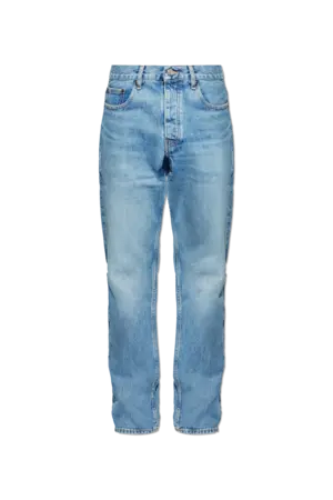 FRAME Vintage-effect Straight Leg Jeans - Blue