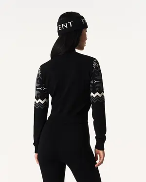 Perfect Moment Nordic Merino Wool Half-zip
