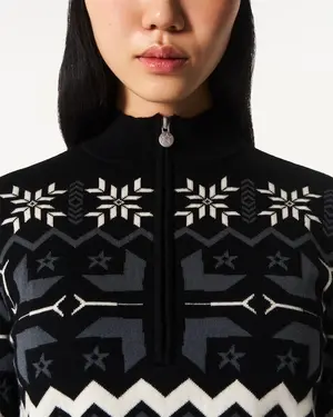 Perfect Moment Nordic Merino Wool Half-zip