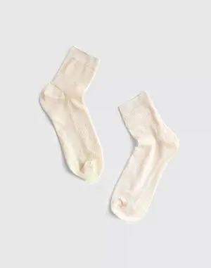 Madewell Sheer Loafer Ankle Socks - Marine Pearl