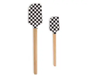 MACKENZIE-CHILDS Set Of 2 Check Spatula Set - One-color