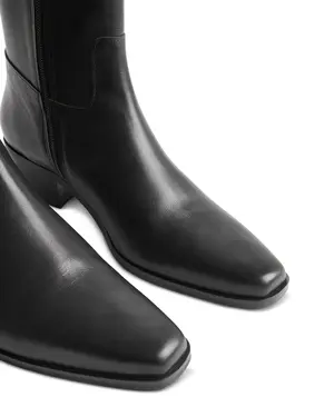 Whistles Leather Ankle Boots - Black