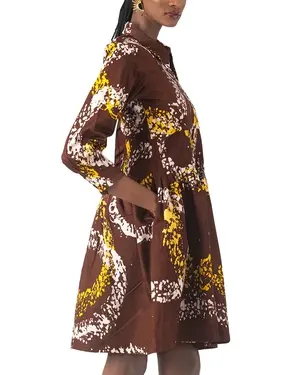BUSAYO Kolawole Printed Elbow Sleeve Dress