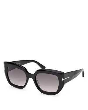 TOM FORD Butterfly Sunglasses 53mm - Black/smoke