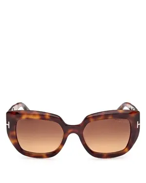 TOM FORD Butterfly Sunglasses 53mm - Havana/brown