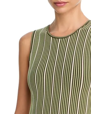 Simkhai Oaklen Knit Midi Dress - Pine Multi