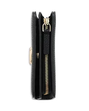 Marc Jacobs The Compact Pebbled Leather Wallet - Black