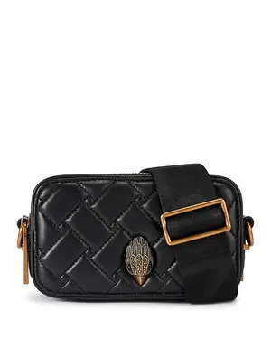 Kurt Geiger Kensington Small Quilted Camera Bag - Black