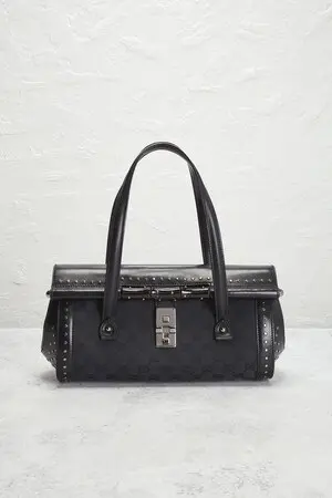 Gucci Bamboo Bullet Handbag - Black