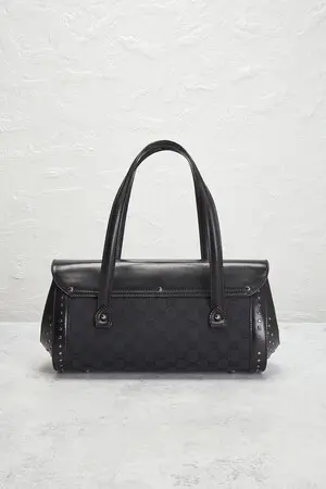 Gucci Bamboo Bullet Handbag - Black