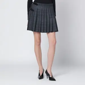 Balenciaga Tartan Mini Skirt