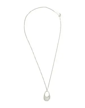 Coperni Metal Pendant Necklace - Silver