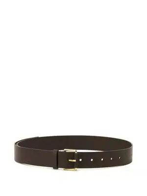 LANVIN Leather Buckle Belt - Brown