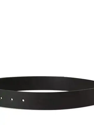 LANVIN Leather Buckle Belt - Black