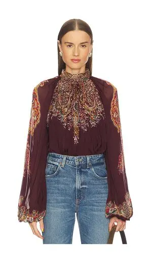 Hemant & Nandita Top - Burgundy