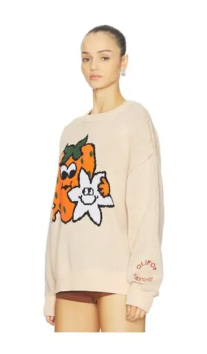 STAY COOL X Olipop Strawberry Vanilla Sweater - Peach