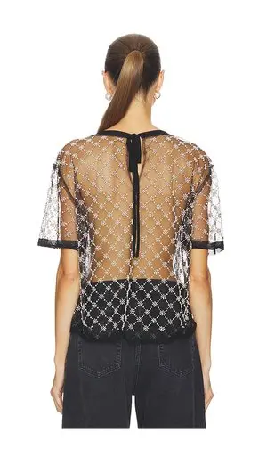 Free People Loir Embellished Knit Top