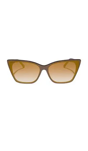DIFF EYEWEAR Alina Sunglasses - Moscow Mule & Brown Gradient Gold Flash