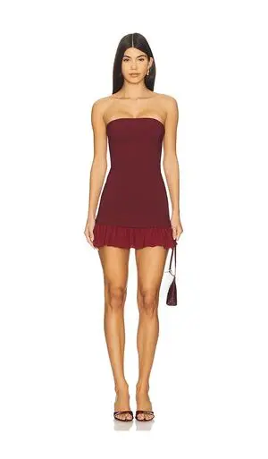 STONE COLD FOX Alice Mini Dress - Deep Red
