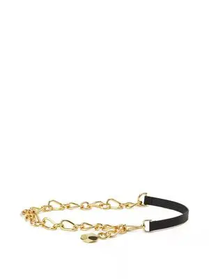 LANVIN Chain-link Belt With Geometric Charm - Gold
