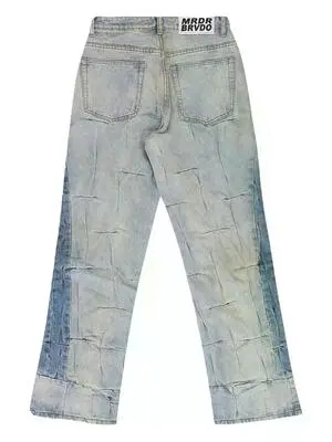 WHO DECIDES WAR Gathered Straight-fit Jeans