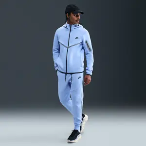 Nike Tech Fleece Jogger Pants With Reflective Accents - Blue
