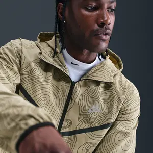 Nike Tech Full-zip Woven Windrunner Jacket - Brown
