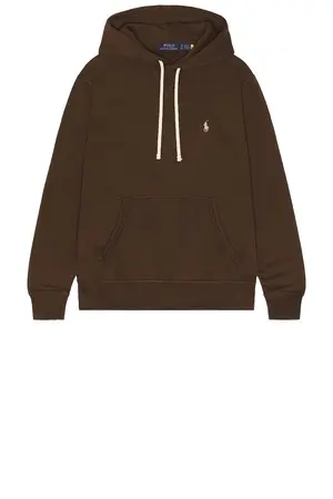 Ralph Lauren Long Sleeve Rl Fleece Pullover Hoodie - Nutmeg Brown