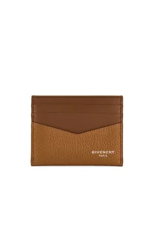 Givenchy Card Holder 2x3 Cc In Brown - Hazel