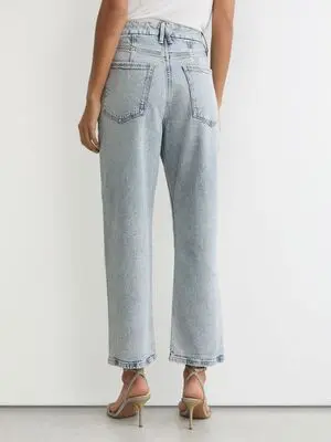 Good American Crystal Cropped Jeans
