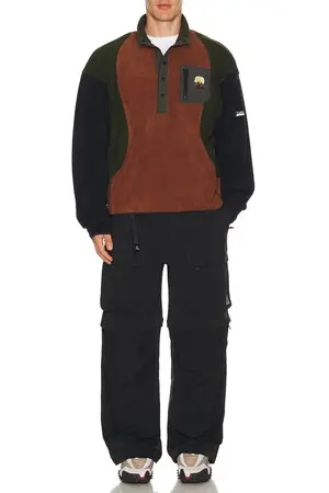 BRAIN DEAD Equipment Ripstop Pullover Fleece Jacket