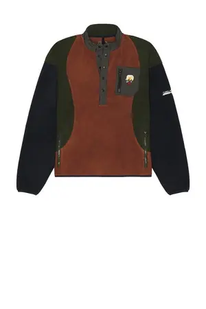BRAIN DEAD Equipment Ripstop Pullover Fleece Jacket