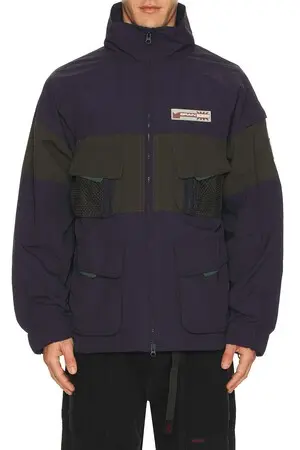 BRAIN DEAD Paneled Snow Jacket - Navy