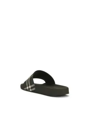 Burberry Furley Check Slides - Thicket Check