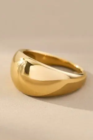Anthropologie Water-resistant Dome Ring - Gold