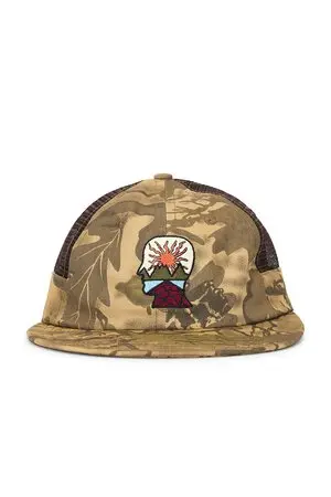 BRAIN DEAD Mesh Panel Logohead Cap - Leaf Camo
