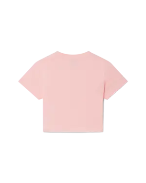 Casablanca Orchid Logo Cropped Baby Tee