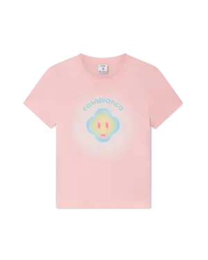 Casablanca Airbrush Smiley Fitted Short Sleeve T-shirt - Multicolor