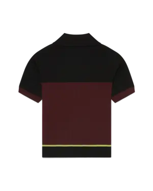 Casablanca Striped Short-sleeve Polo Shirt