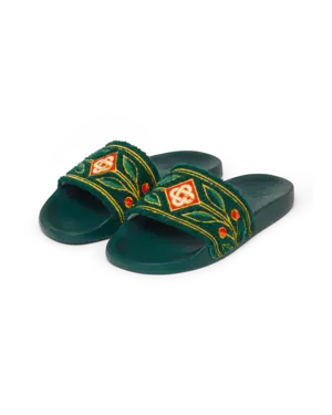 Casablanca Laurel Terry Slides - Multicolor
