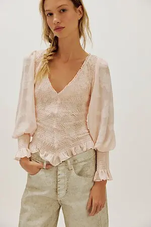 Free People Shirred Blouses