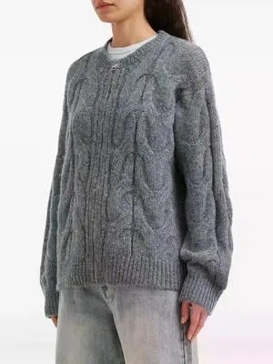 B+AB Cable-knit Zip-up Cardigan