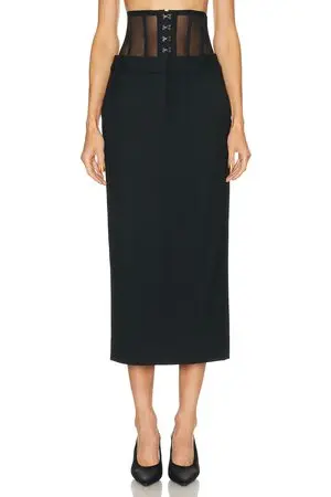 Monse Corset Pencil Skirt
