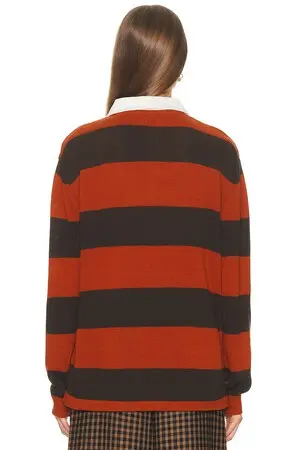 BODE Pine Stripe Polo Top